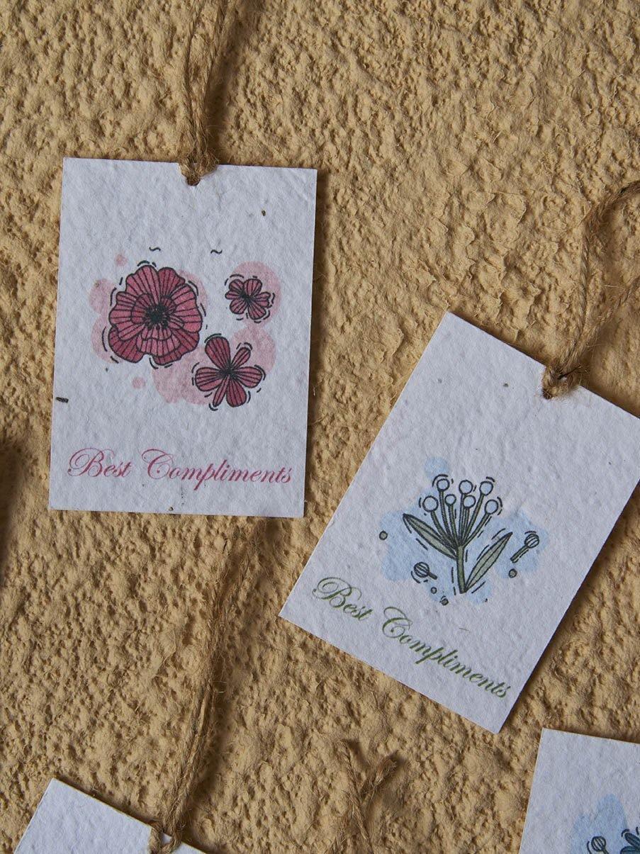 Eco-Friendly Plantable Seed Paper Gift Tags